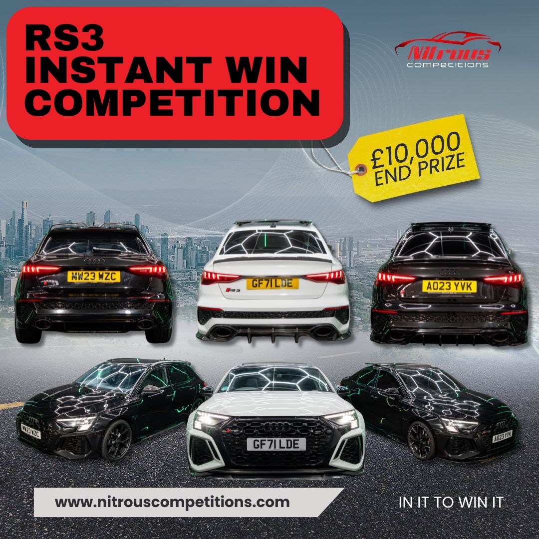RS3 INSTANT WIN COMPETITION [Draw October 27th] £10,000 END PRIZE - Nitrous Competitions